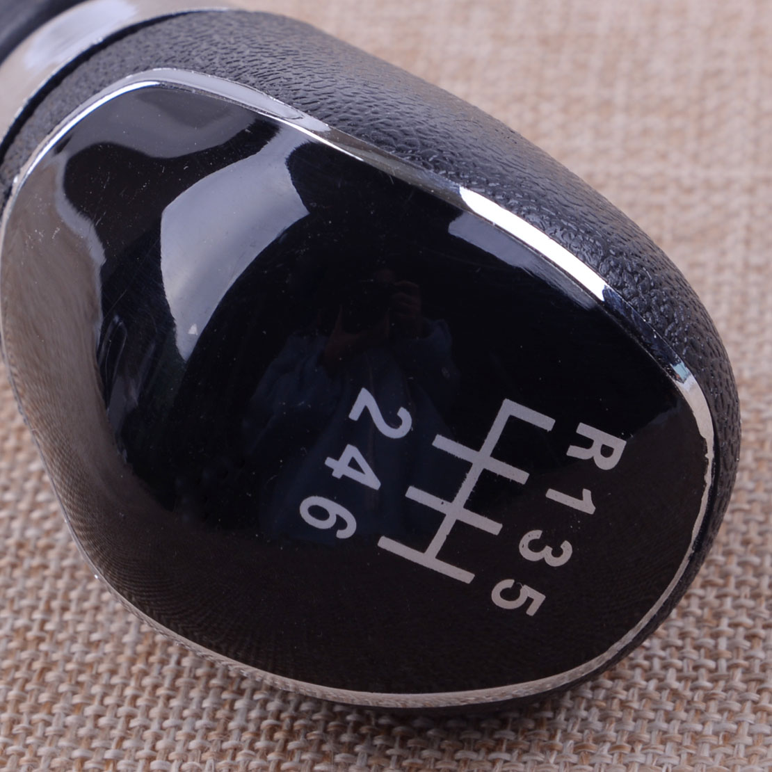 Leather 6 Speed Gear Stick Shift Knob Gaiter Boot Fit For Ford Focus ...
